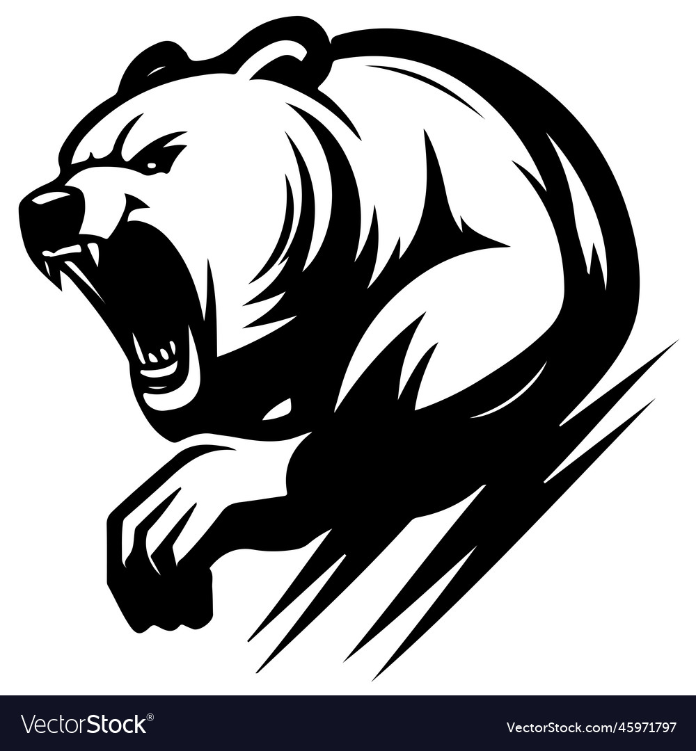 Bear drawing Royalty Free Vector Image - VectorStock