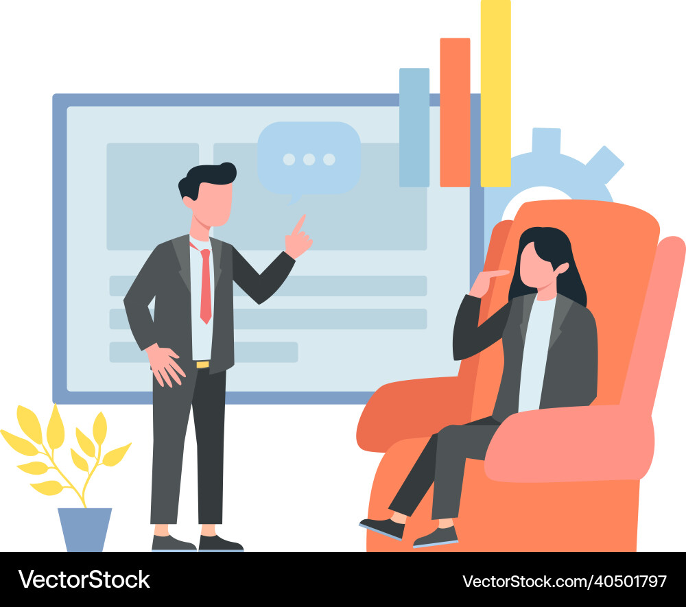 Concept of digital technology work with business Vector Image