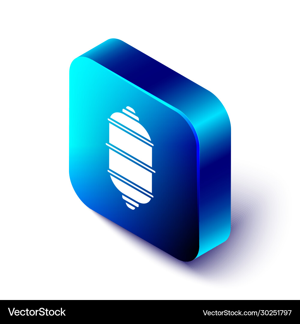 Isometric chinese paper lantern icon isolated Vector Image