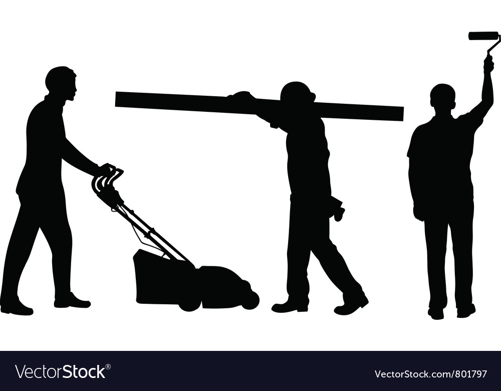 People working Royalty Free Vector Image - VectorStock