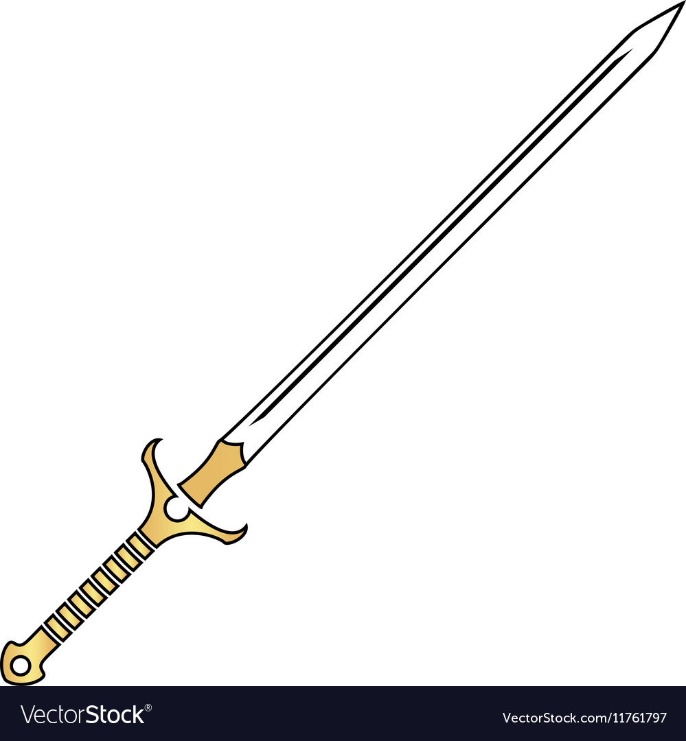 Sword computer symbol Royalty Free Vector Image