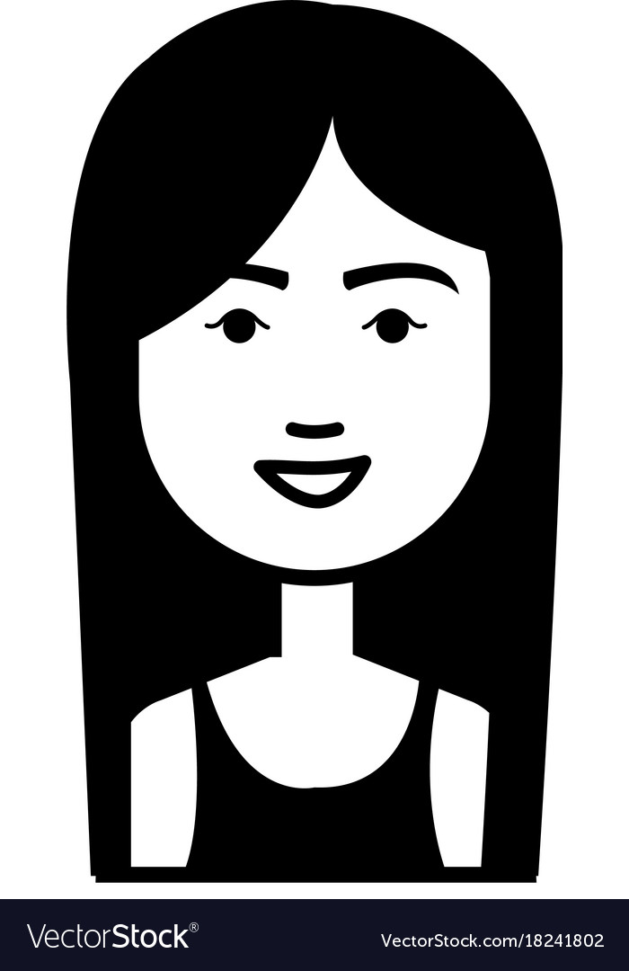 Beautiful woman avatar character Royalty Free Vector Image