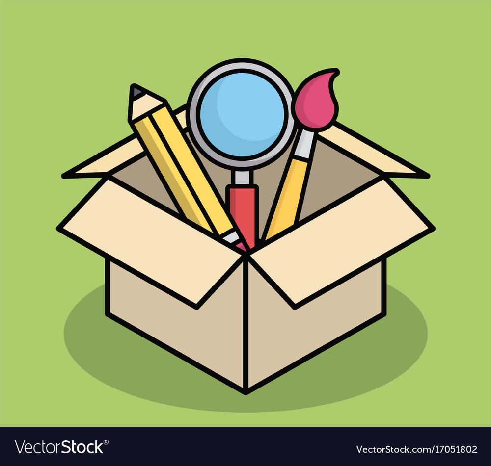 Creative process design Royalty Free Vector Image