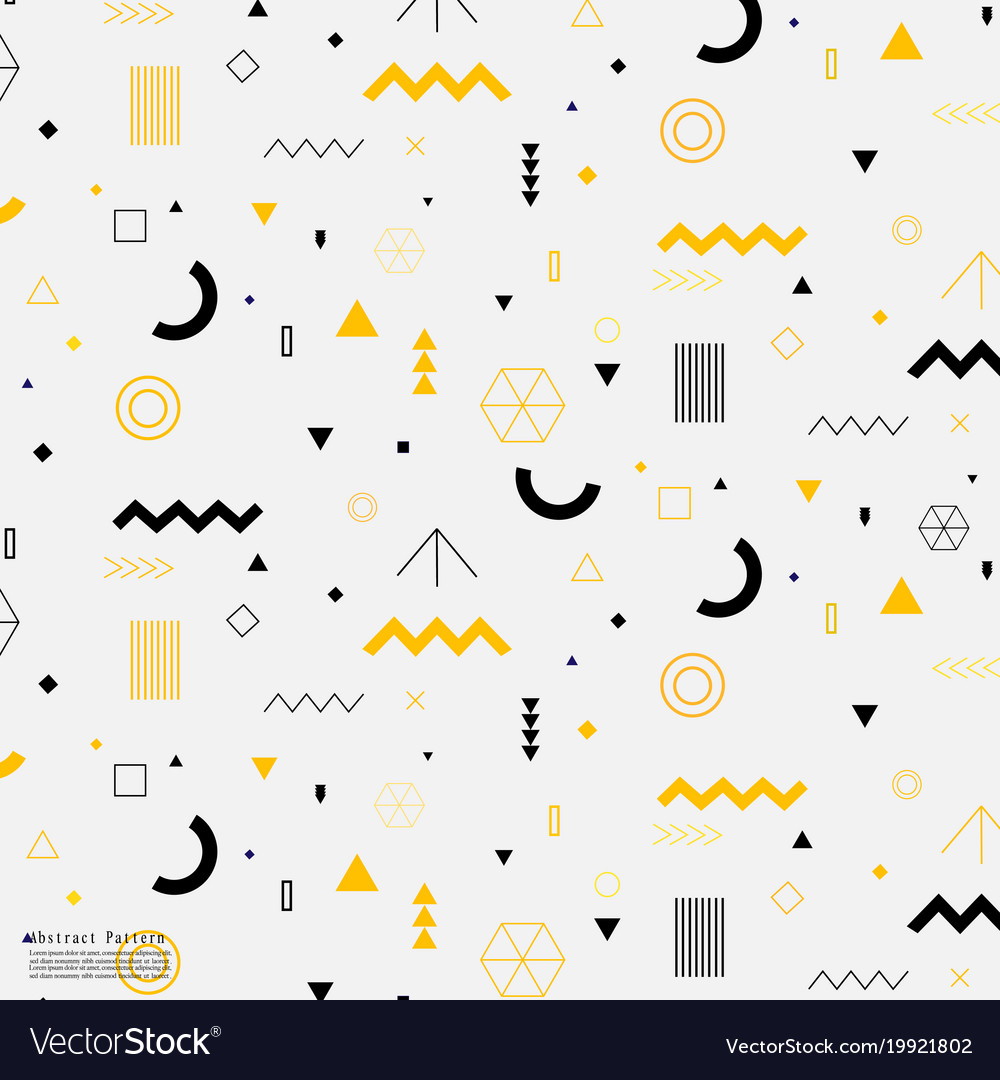 Geometric flat pattern Royalty Free Vector Image