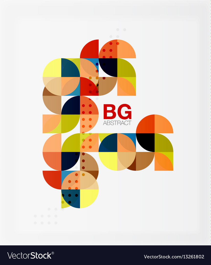 Minimalistic circle composition background Vector Image