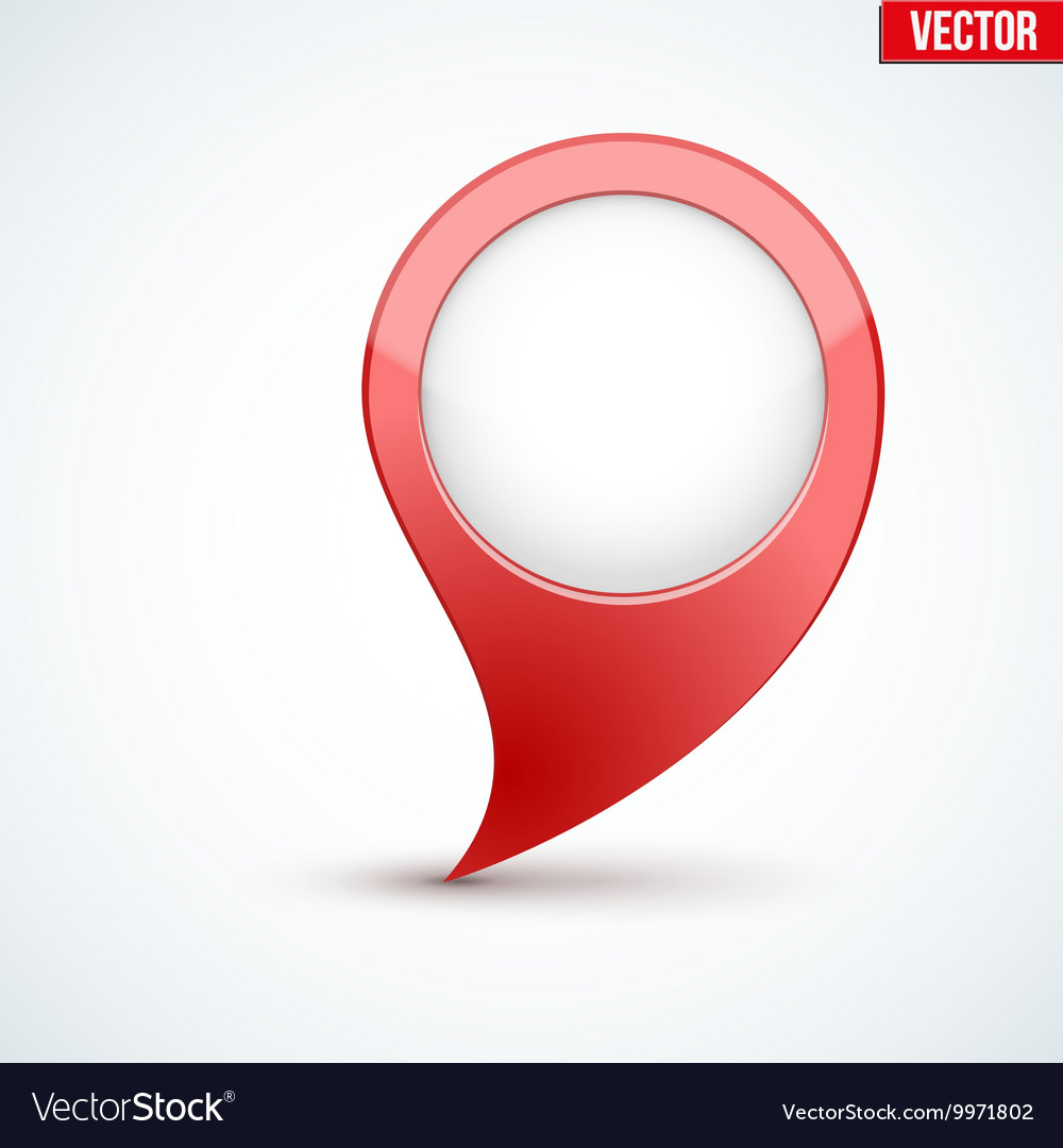 Pointer target for map Royalty Free Vector Image