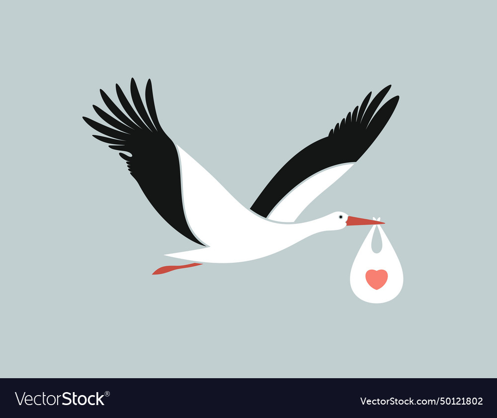 Stork Royalty Free Vector Image - VectorStock