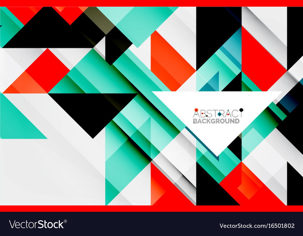 Triangle pattern design background Royalty Free Vector Image