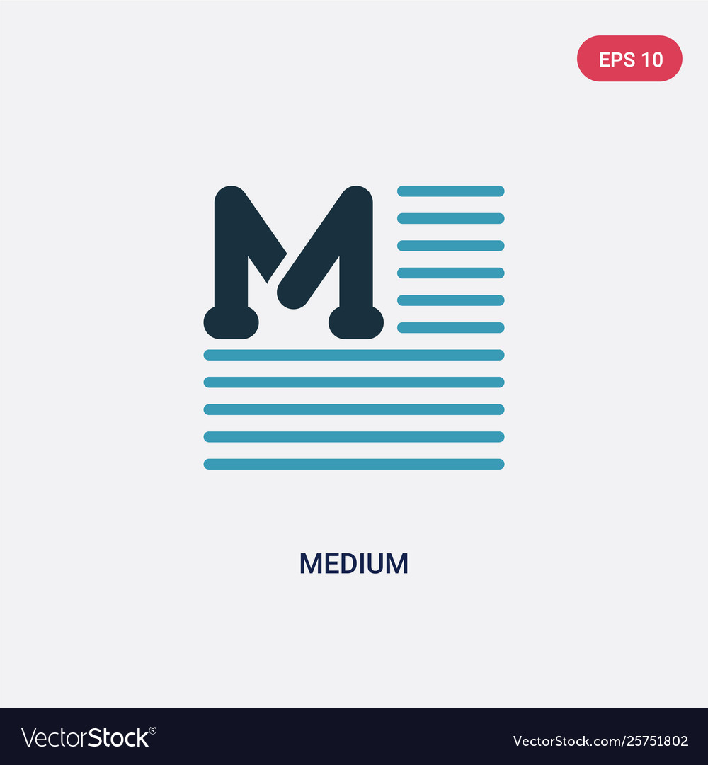 Two color medium icon from user interface concept Vector Image