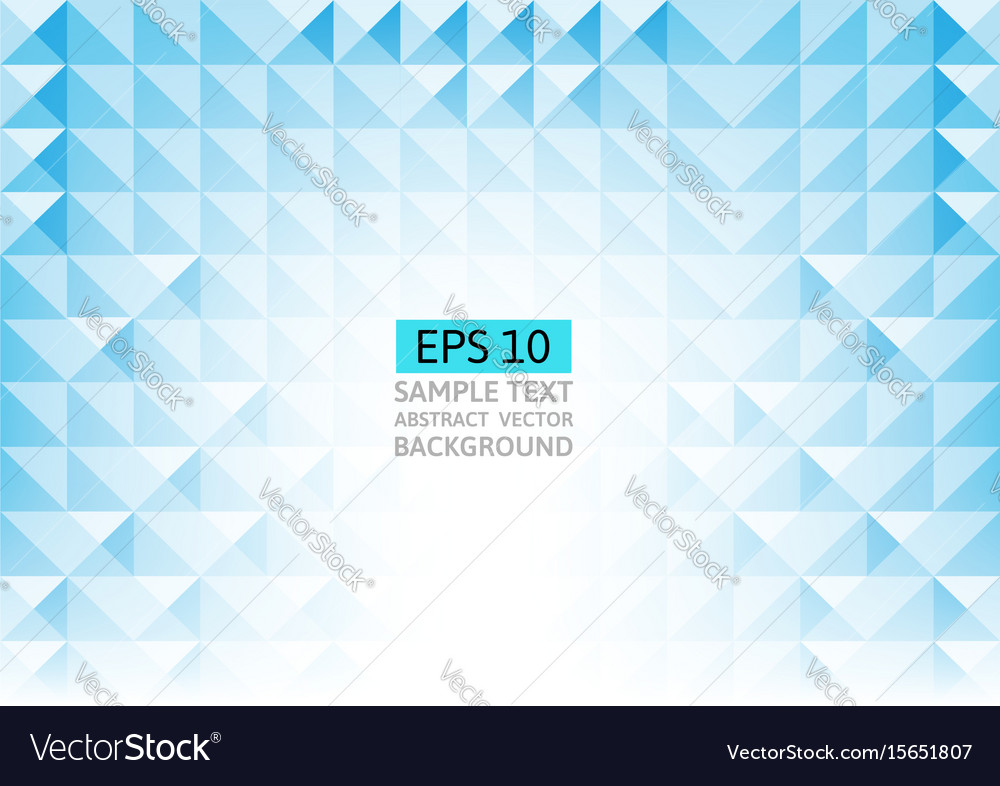 Abstract blue geometric triangle background Vector Image