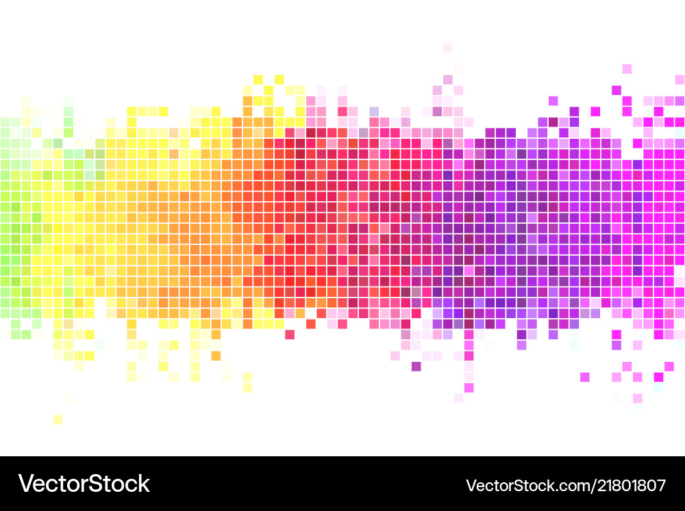Colorful pixels background Royalty Free Vector Image