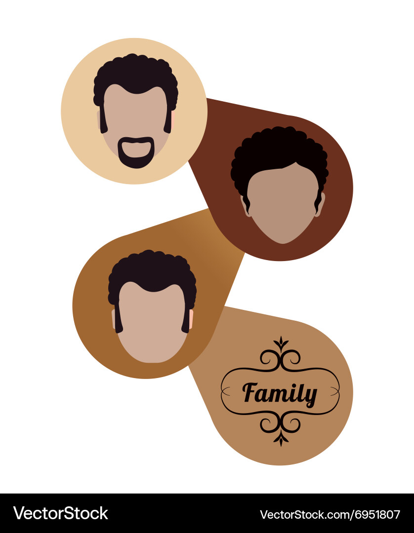 Family and roles design Royalty Free Vector Image