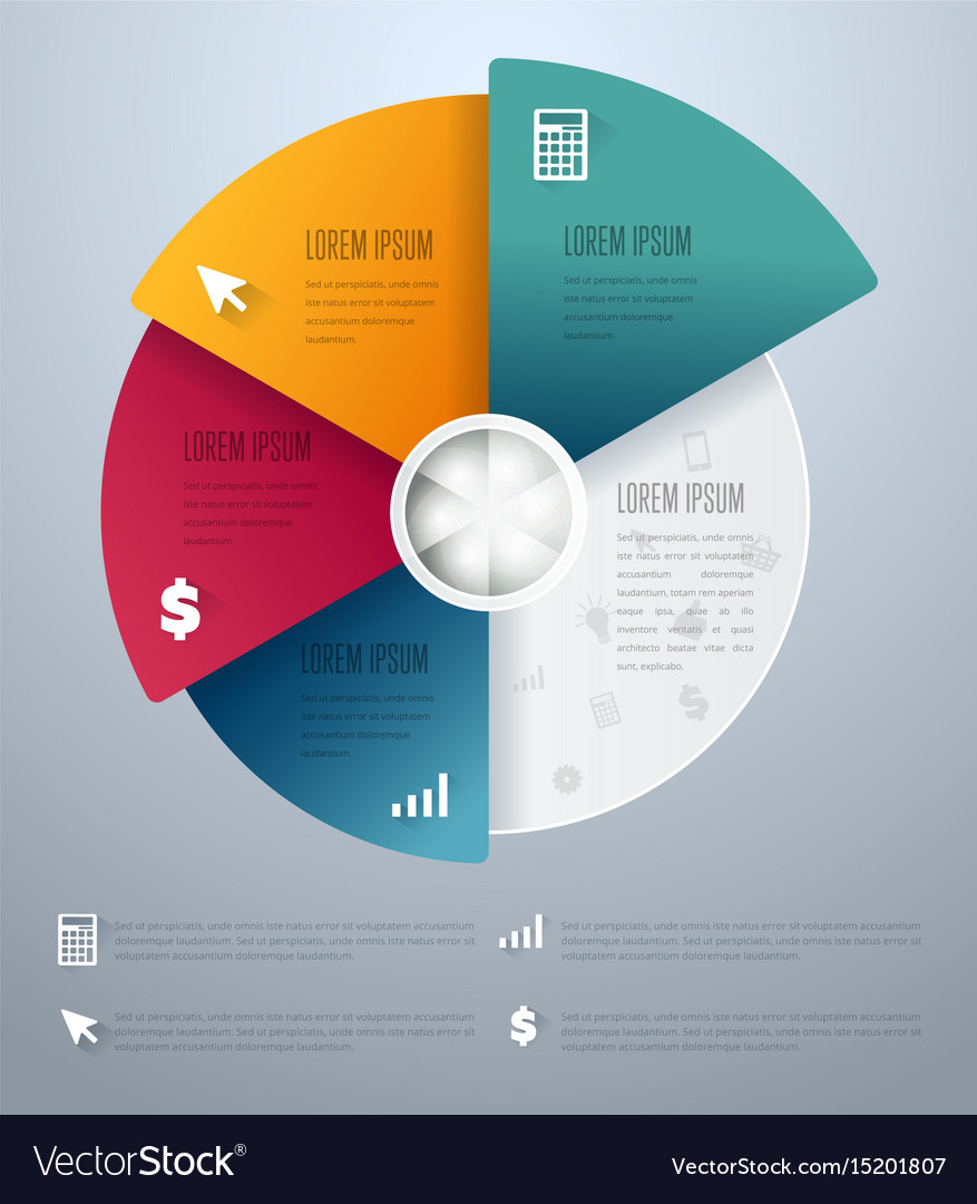 Infographics elements template Royalty Free Vector Image