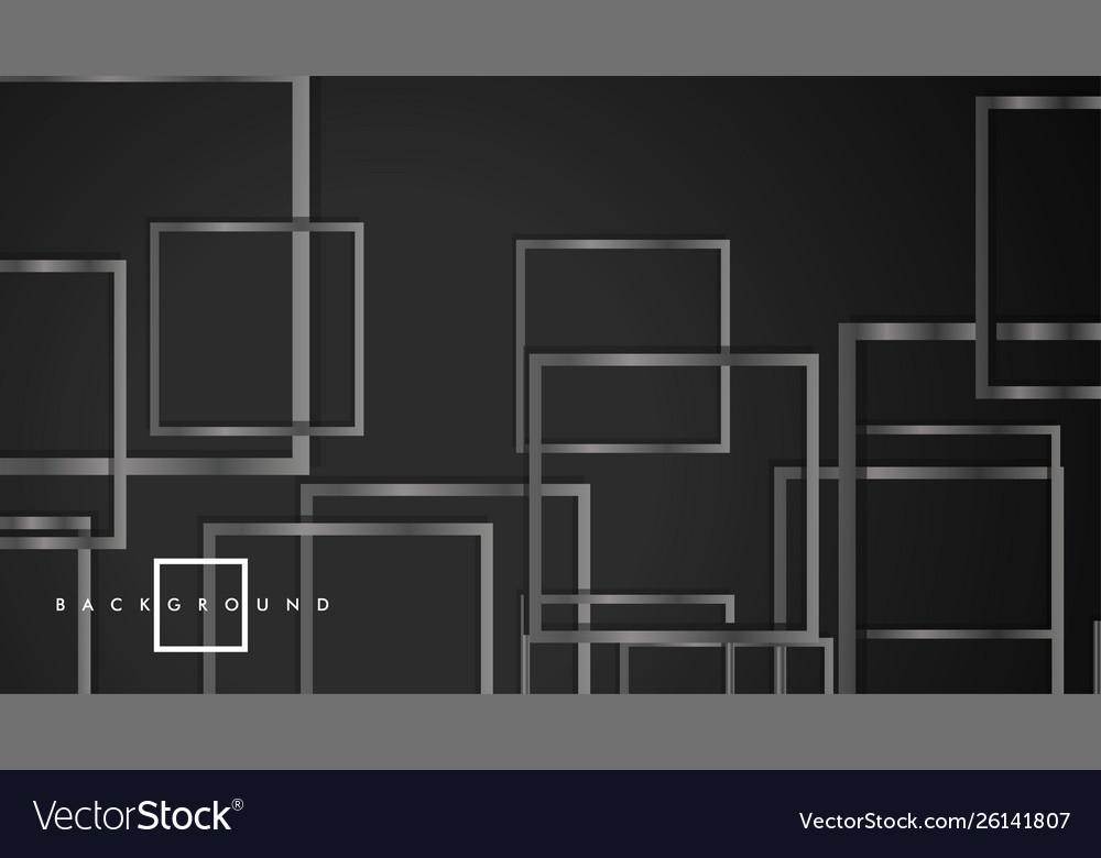 Modern abstract squares backgrounds with a black Vector Image