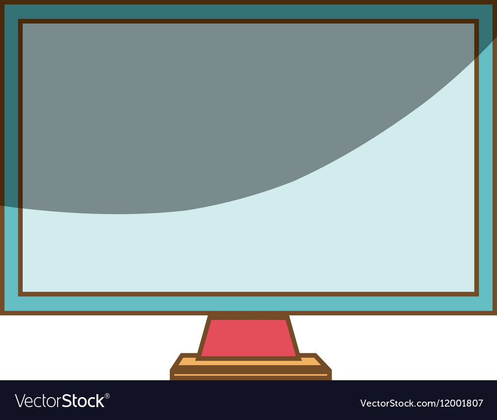 Monitor desktop computer icon Royalty Free Vector Image