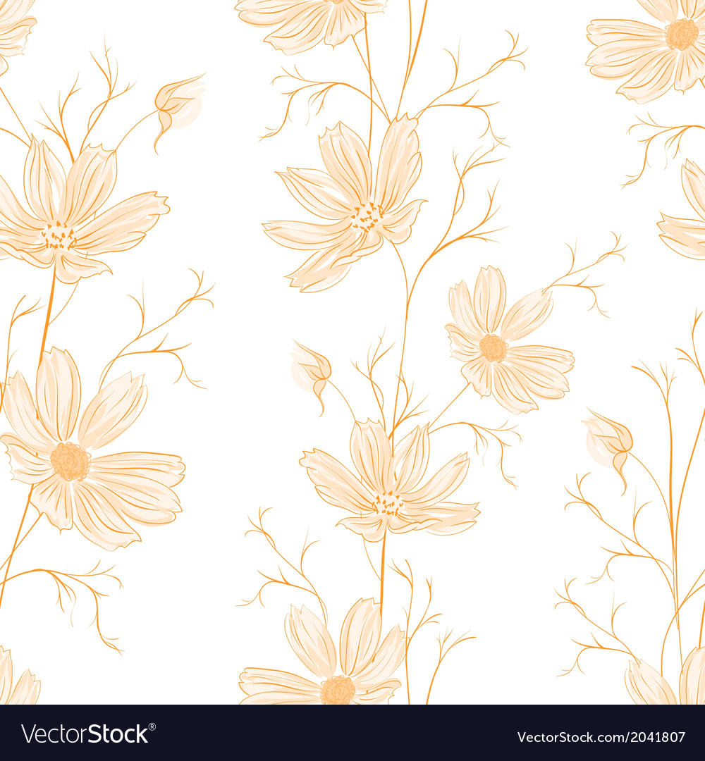 Spring style seamless background Royalty Free Vector Image