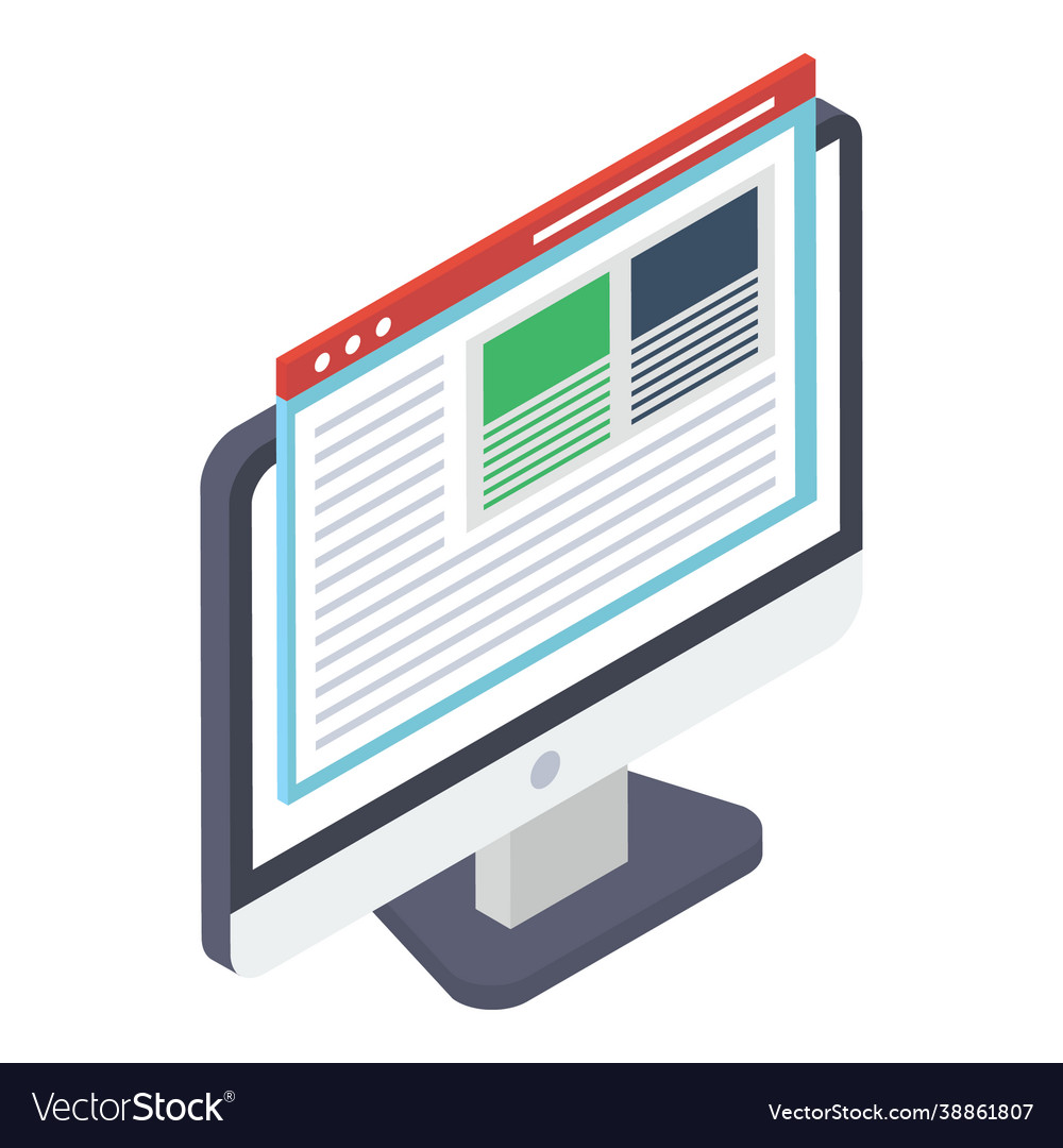 Web layout Royalty Free Vector Image - VectorStock
