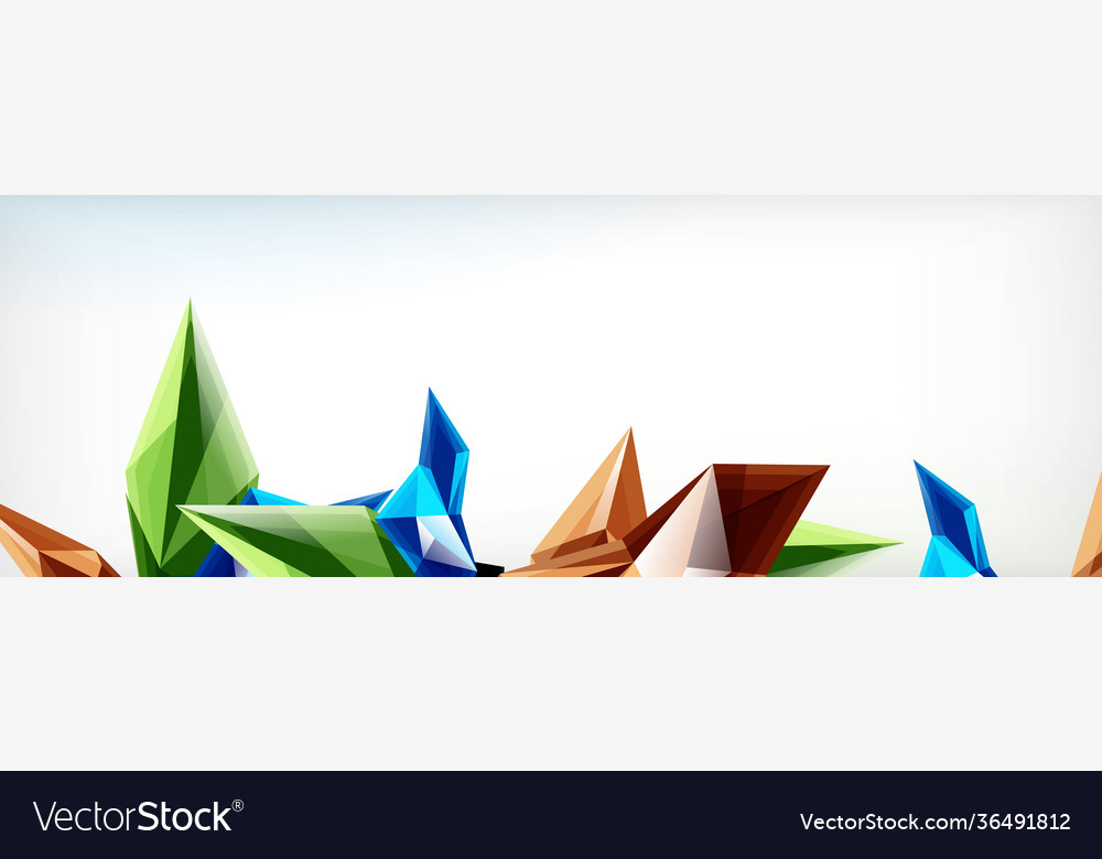3d triangles and pyramids abstract Royalty Free Vector Image