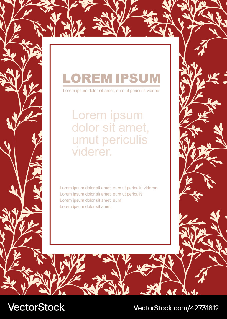 Advertising flyer or greetings card design Vector Image