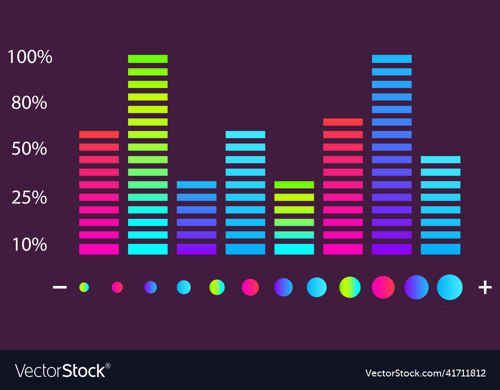Intelligent technology hud interactive panel data Vector Image
