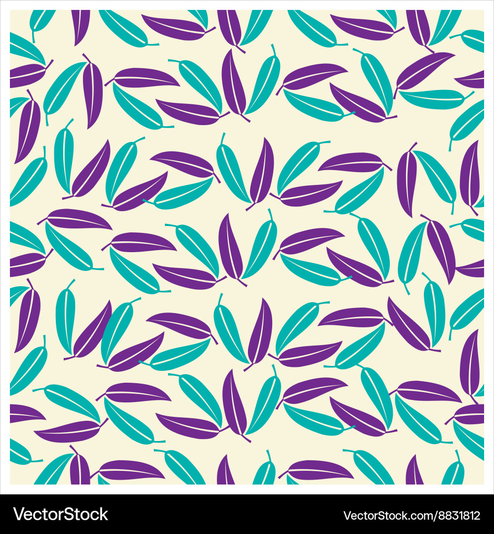 Leavesfruits and flowers seamless pattern Vector Image