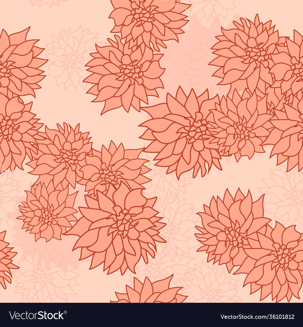 Simple flower repeat pattern design Royalty Free Vector