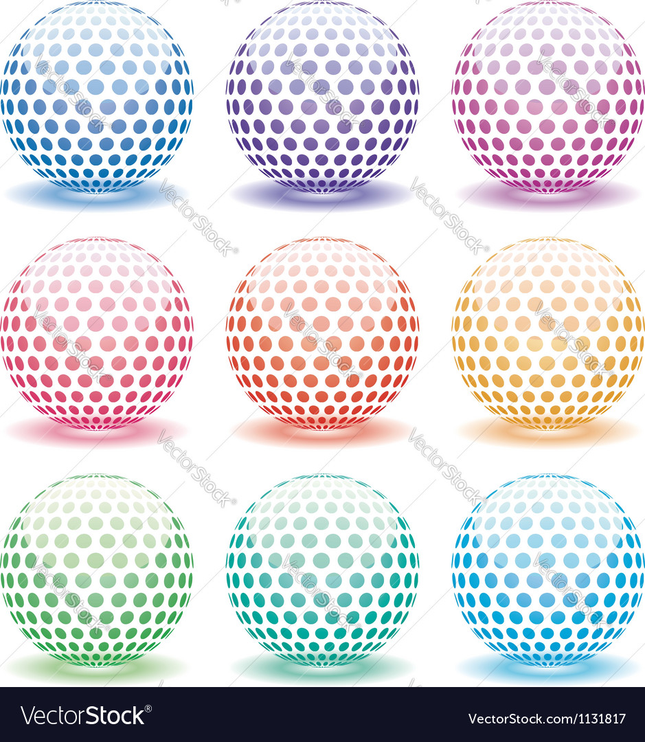 3d globes Royalty Free Vector Image - VectorStock