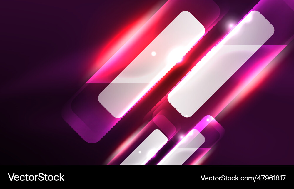 Abstract background landing page glass geometric Vector Image