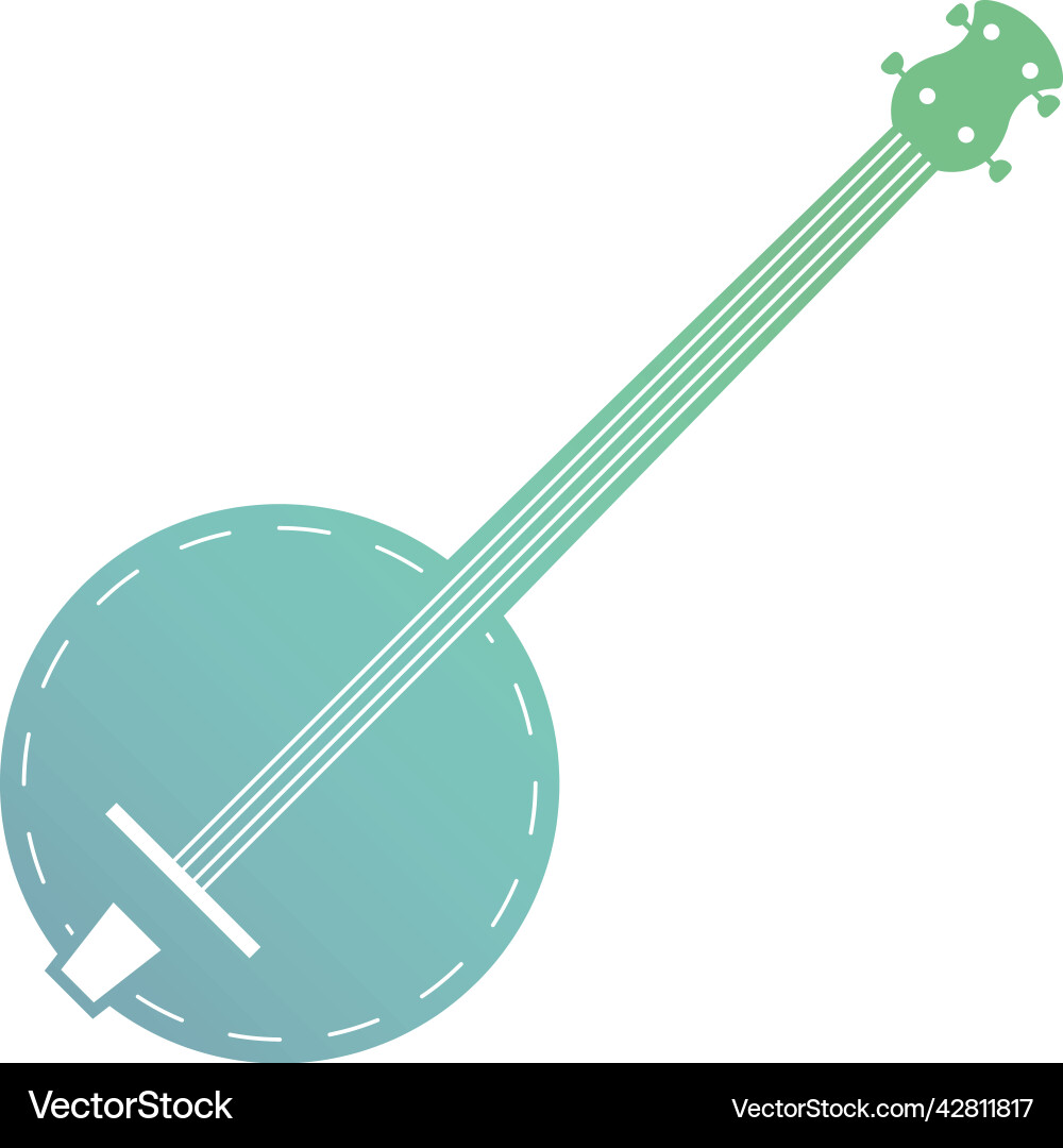 Banjo instrument musical Royalty Free Vector Image