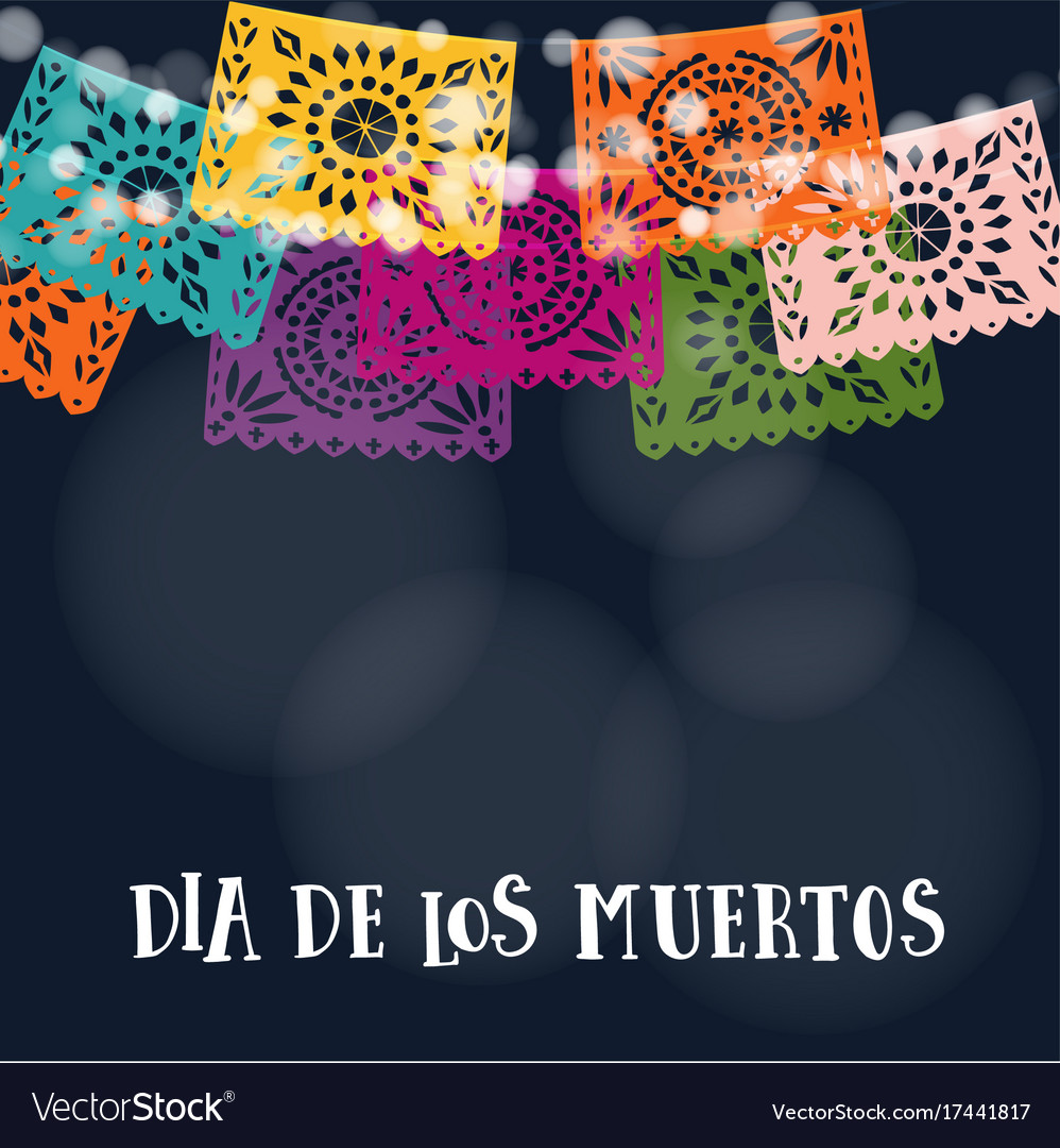 Dia De Los Muertos Or Halloween Card Invitation Vector Image
