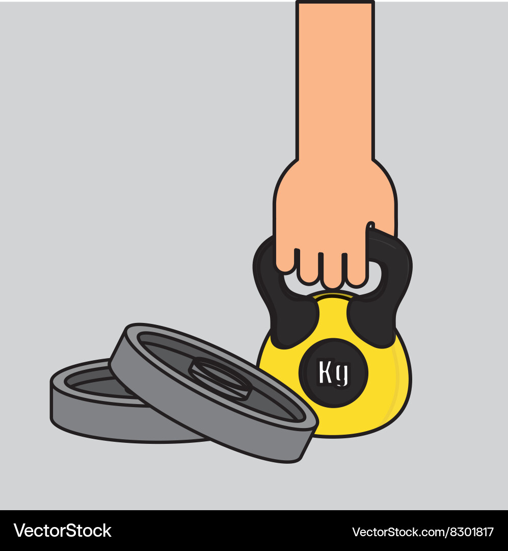 Fitness and gym design Royalty Free Vector Image