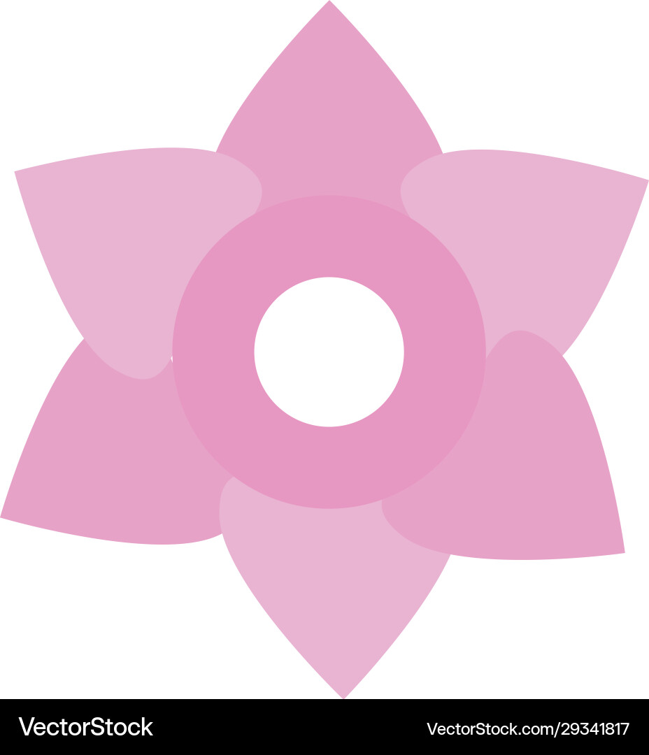 Flower natural floral botanical icon Royalty Free Vector