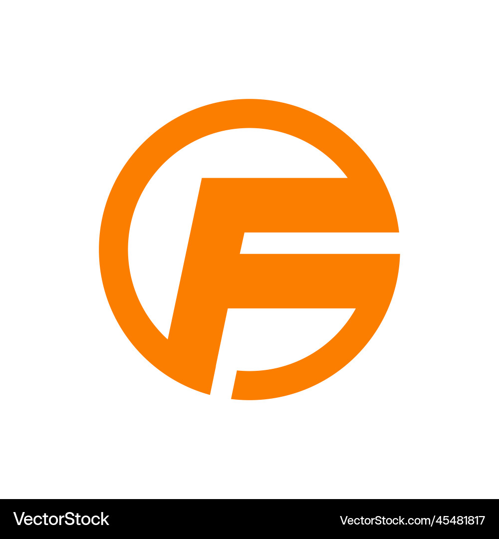 Letter f logo icon design template Royalty Free Vector Image