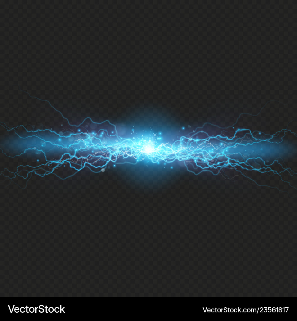 Lightning flash discharge of electricity Vector Image