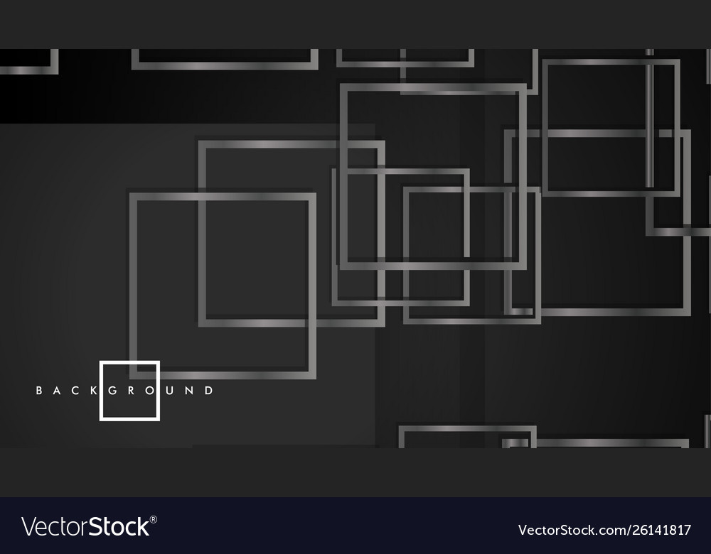 Modern abstract squares backgrounds with a black Vector Image