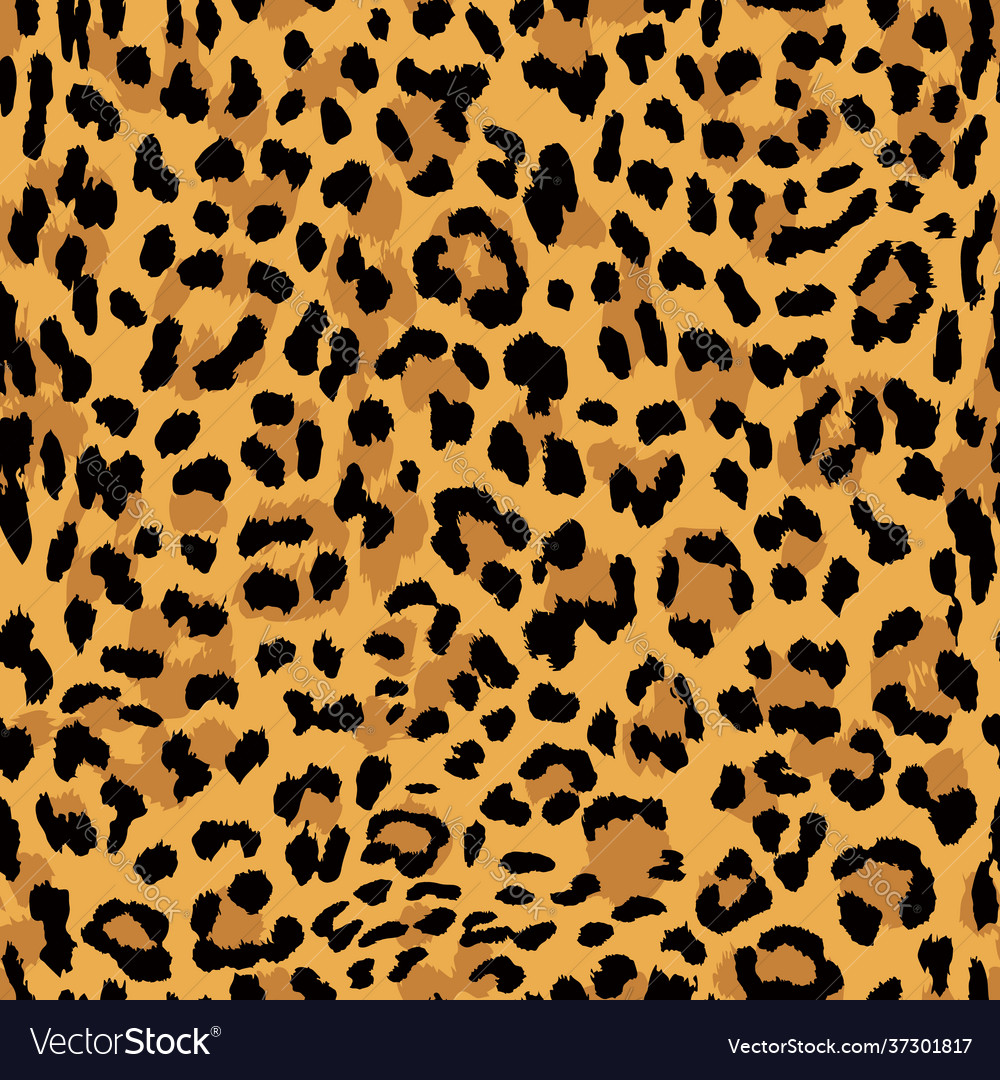 Seamless pattern leopard skin texture Royalty Free Vector