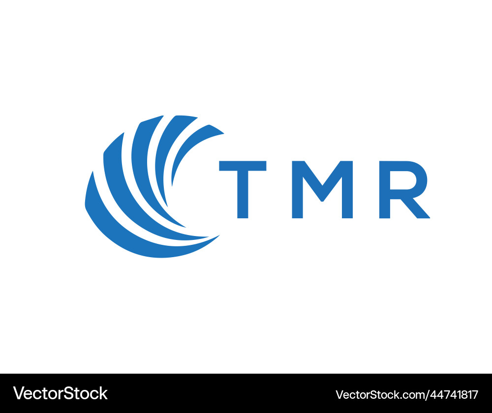 Tmr letter logo design on white background Vector Image