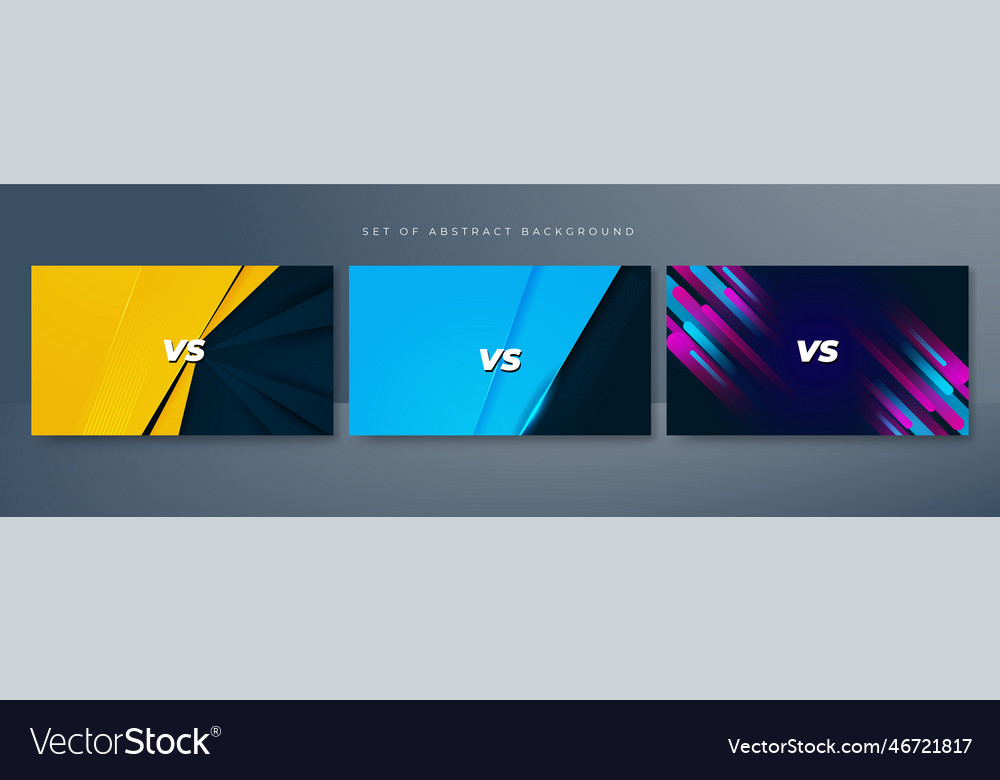 Versus vs screen background Royalty Free Vector Image