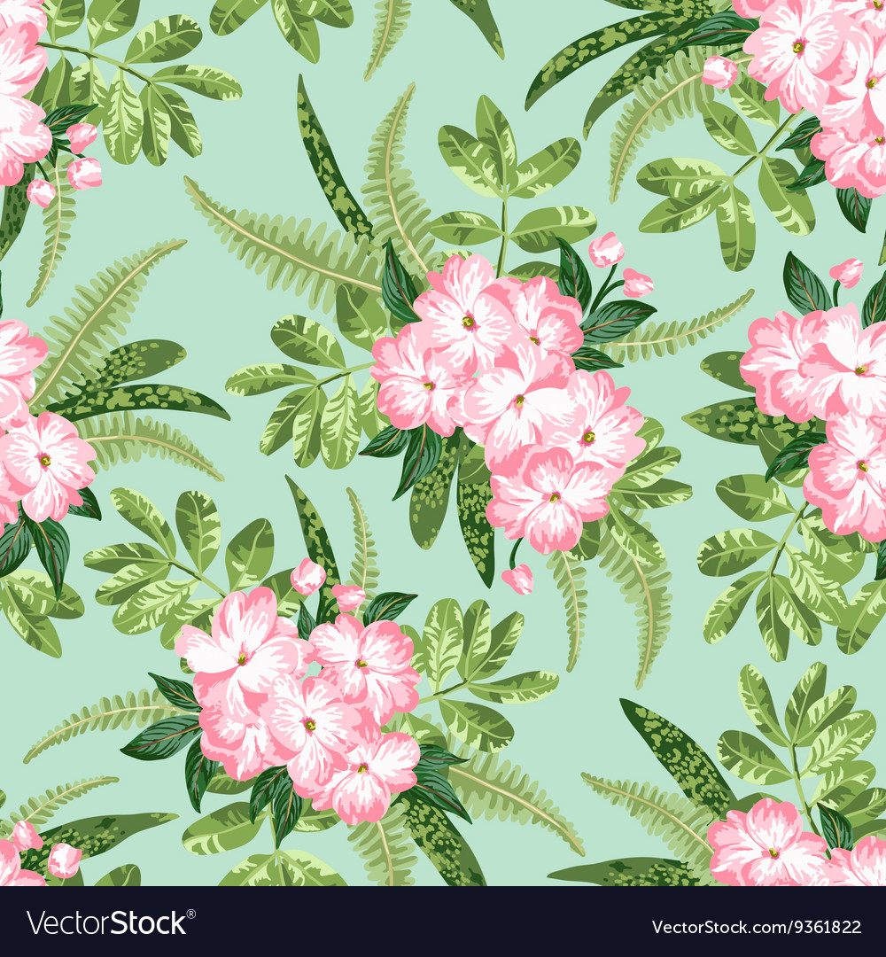Seamless exotic pattern Royalty Free Vector Image