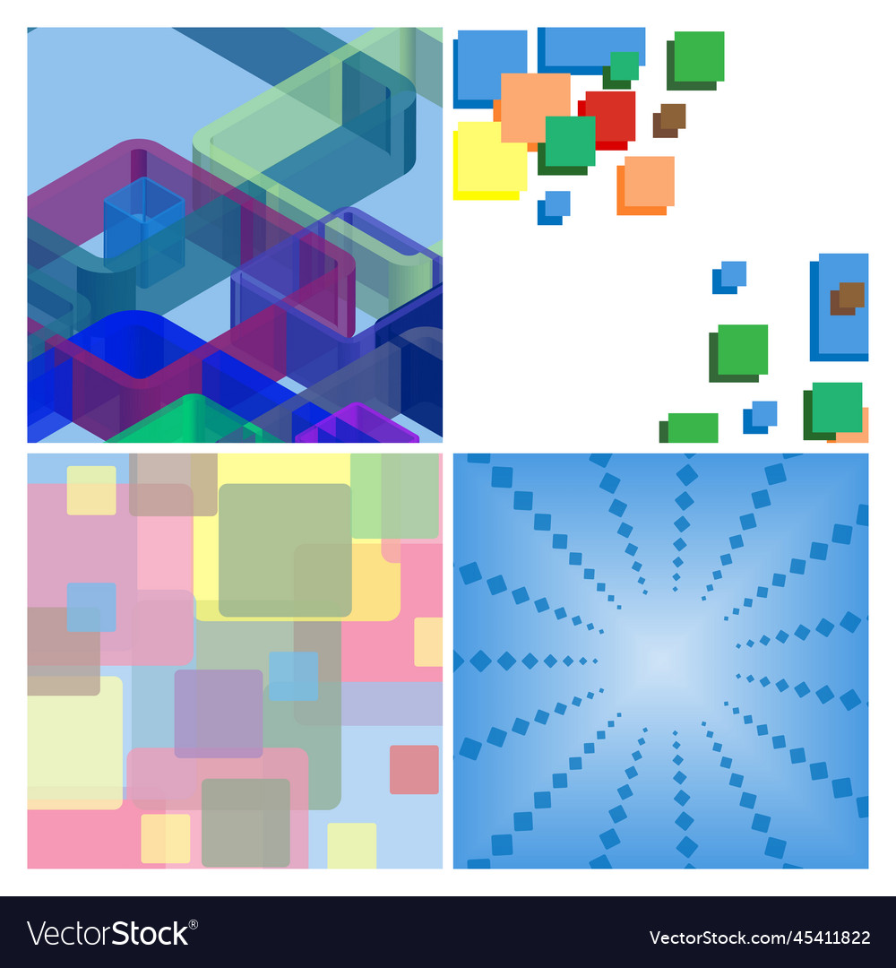 Square pattern background Royalty Free Vector Image