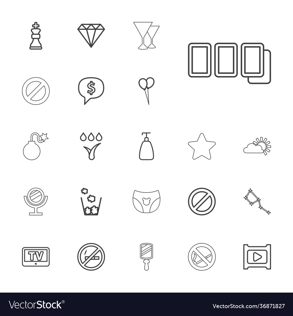 22 shiny icons Royalty Free Vector Image - VectorStock