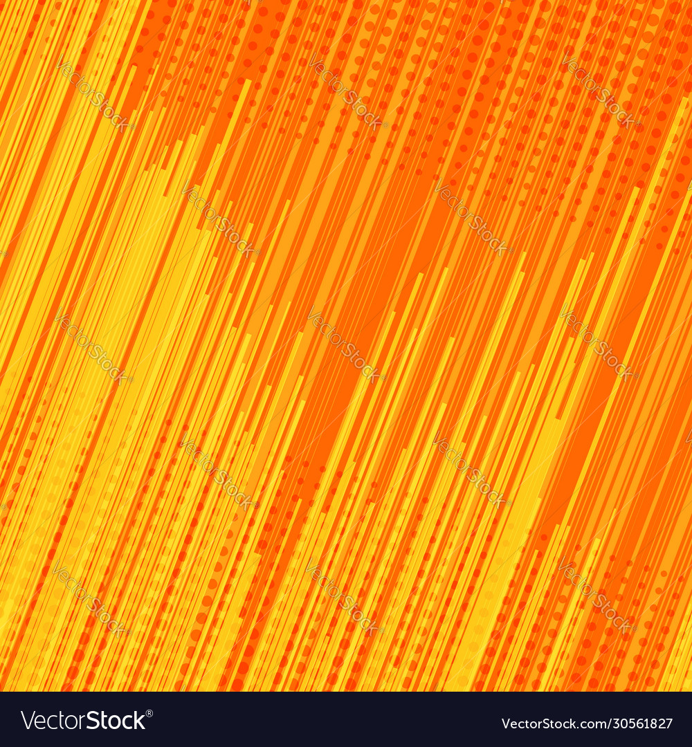 Abstract orange comic dynamic background Vector Image
