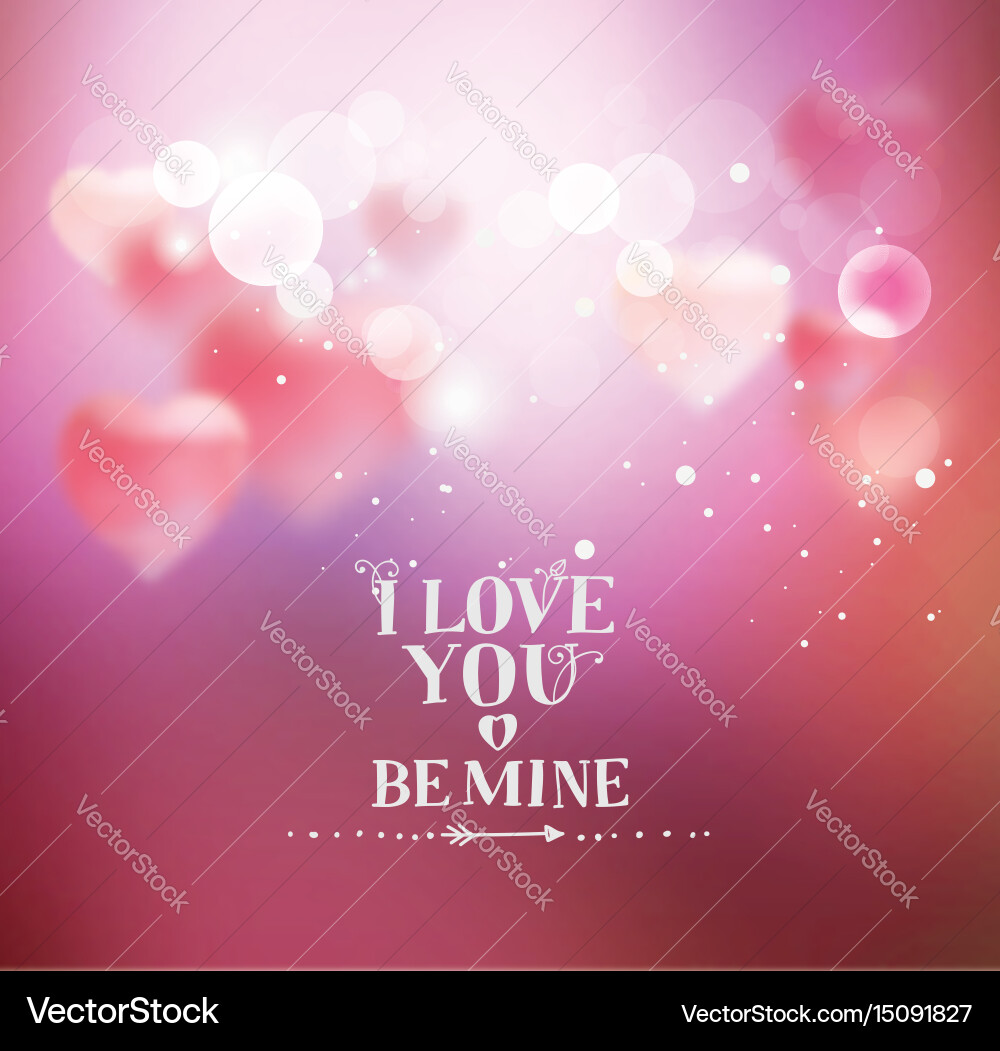 Calligraphic font hand drawing pink boke Vector Image