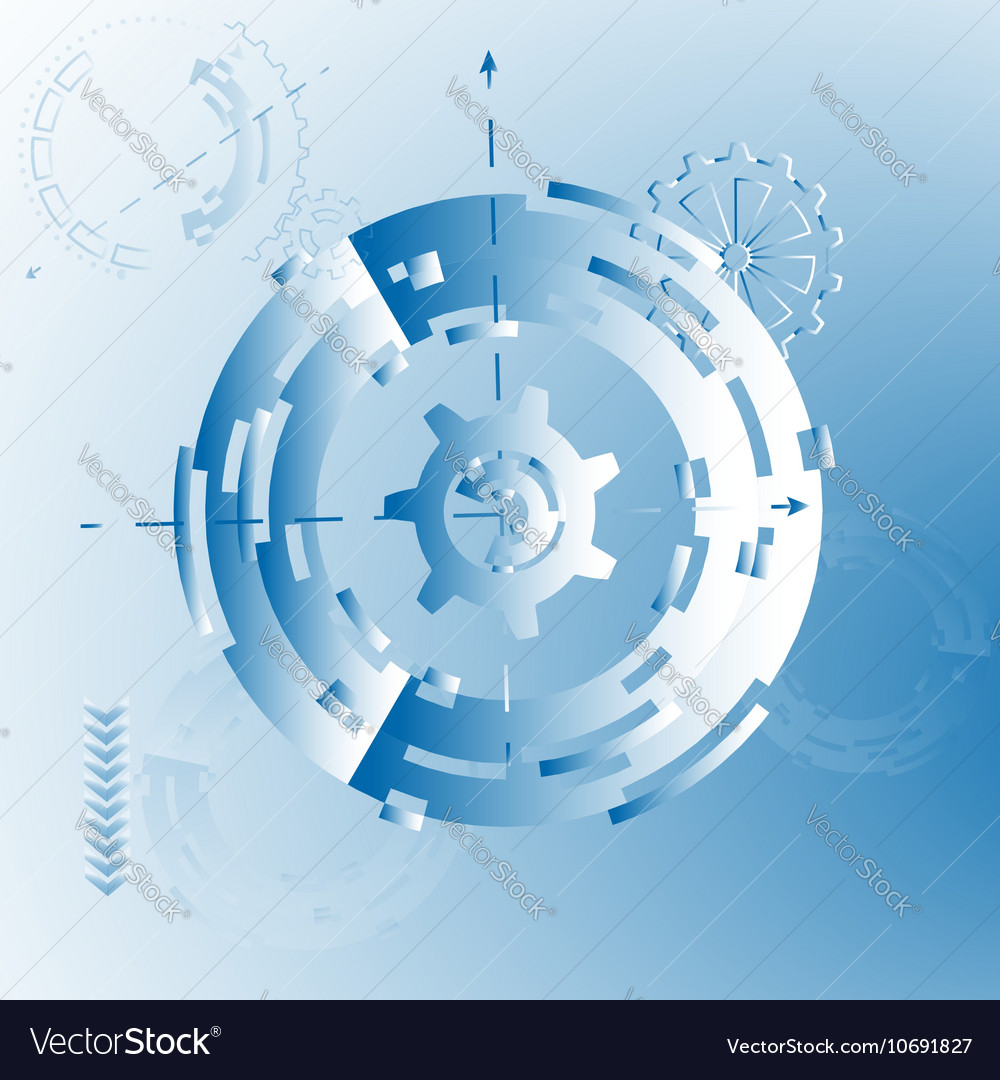 For background with mechanical Royalty Free Vector Image