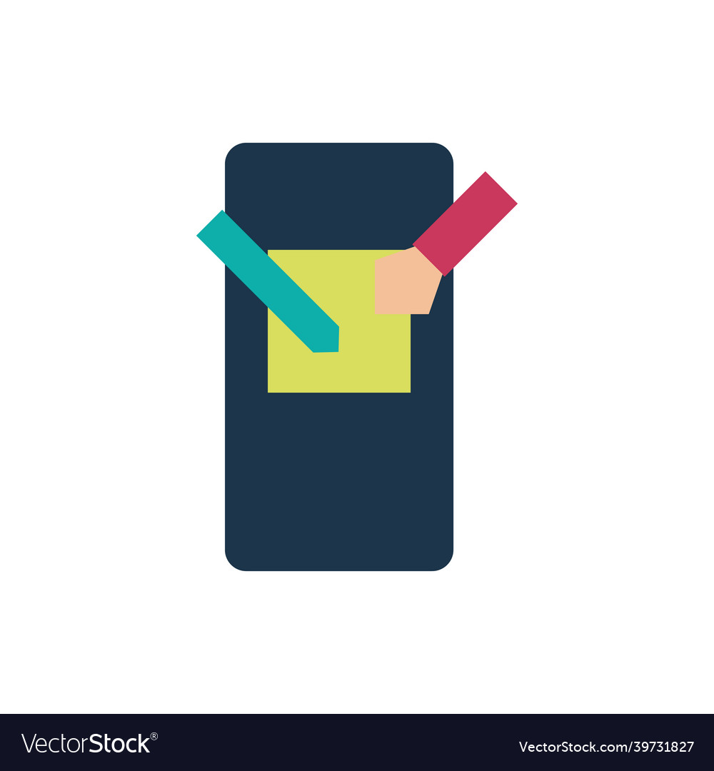 Mobile application icon Royalty Free Vector Image