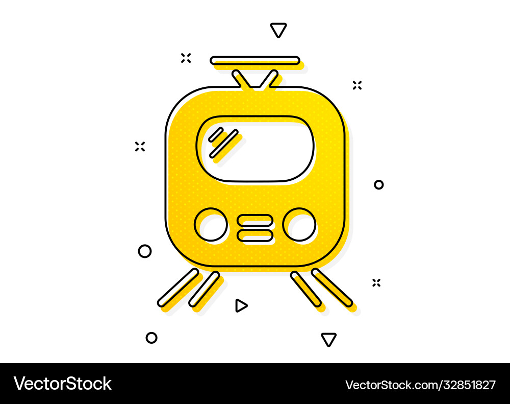 Train transport icon public transportation sign Vector Image