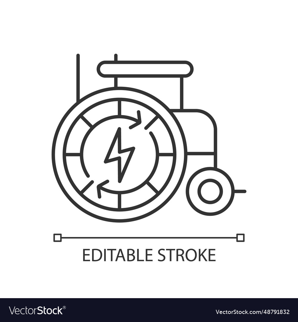 2d Customizable Thin Line Black Automatic Vector Image