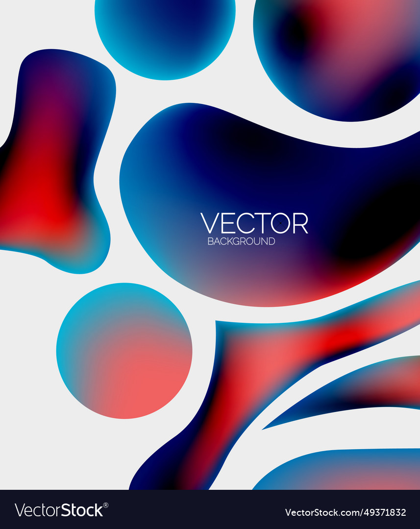 Abstract liquid bubble background Royalty Free Vector Image