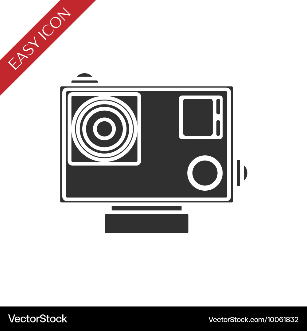 Action camera icon Royalty Free Vector Image - VectorStock