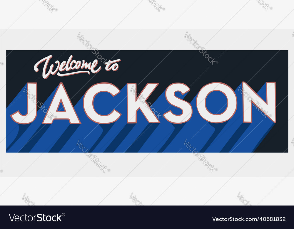 Jackson Royalty Free Vector Image - VectorStock